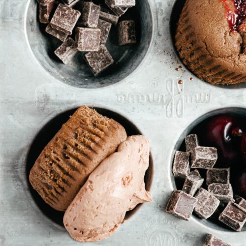 Easy Dessert Chocolate Cherry Cupcakes - White Kitchen Red Wine