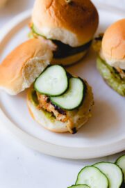 Avocado Ranch Chicken Sliders on Hawaiian Rolls