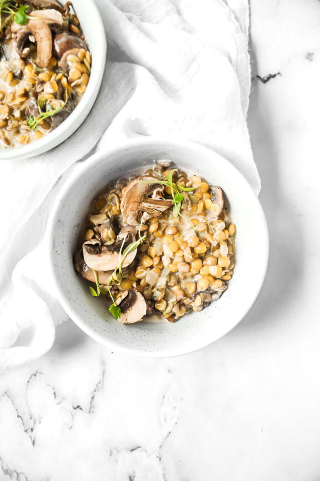 Easy 20 Minute Lentil Risotto - With Sage and Mushroom - White Kitchen ...