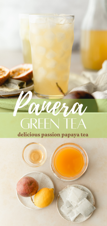 Homemade Panera Green Tea - Copycat Panera Passionfruit Green Tea
