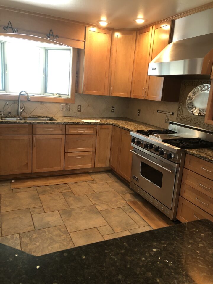 Maple and White Kitchen Renovation: Before and After