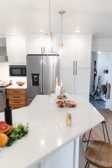 Maple and White Kitchen Renovation: Before and After