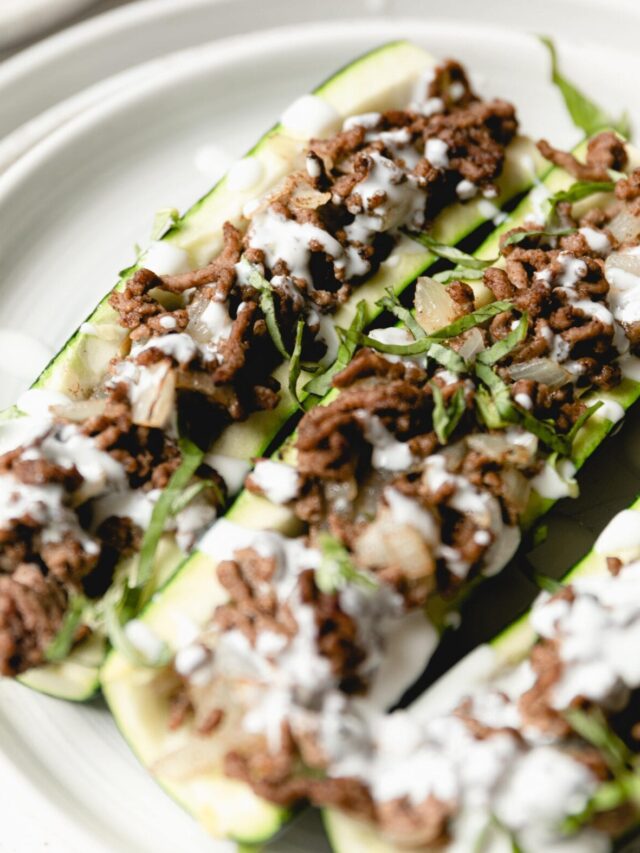 How to Make Stuffed Courgettes - White Kitchen Red Wine