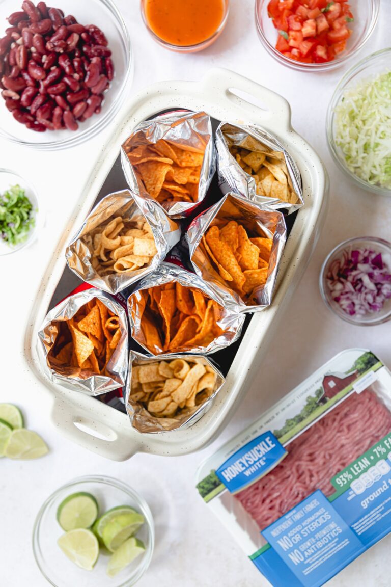 Tacos in a Bag - The Perfect Tailgate Food! Lean Turkey Tacos