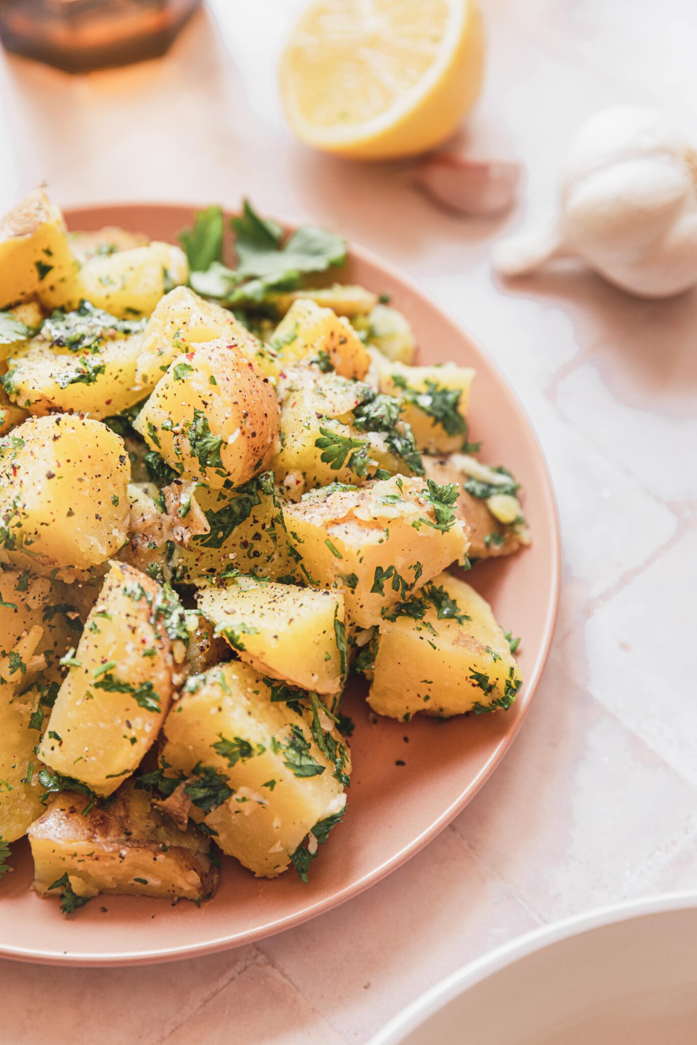 Lebanese Potato Salad - Lemon Herb Potato Salad