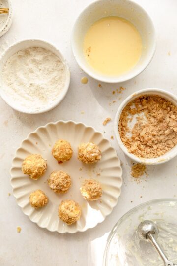 Crispy Fried Goat Cheese - Easy Appetizer!