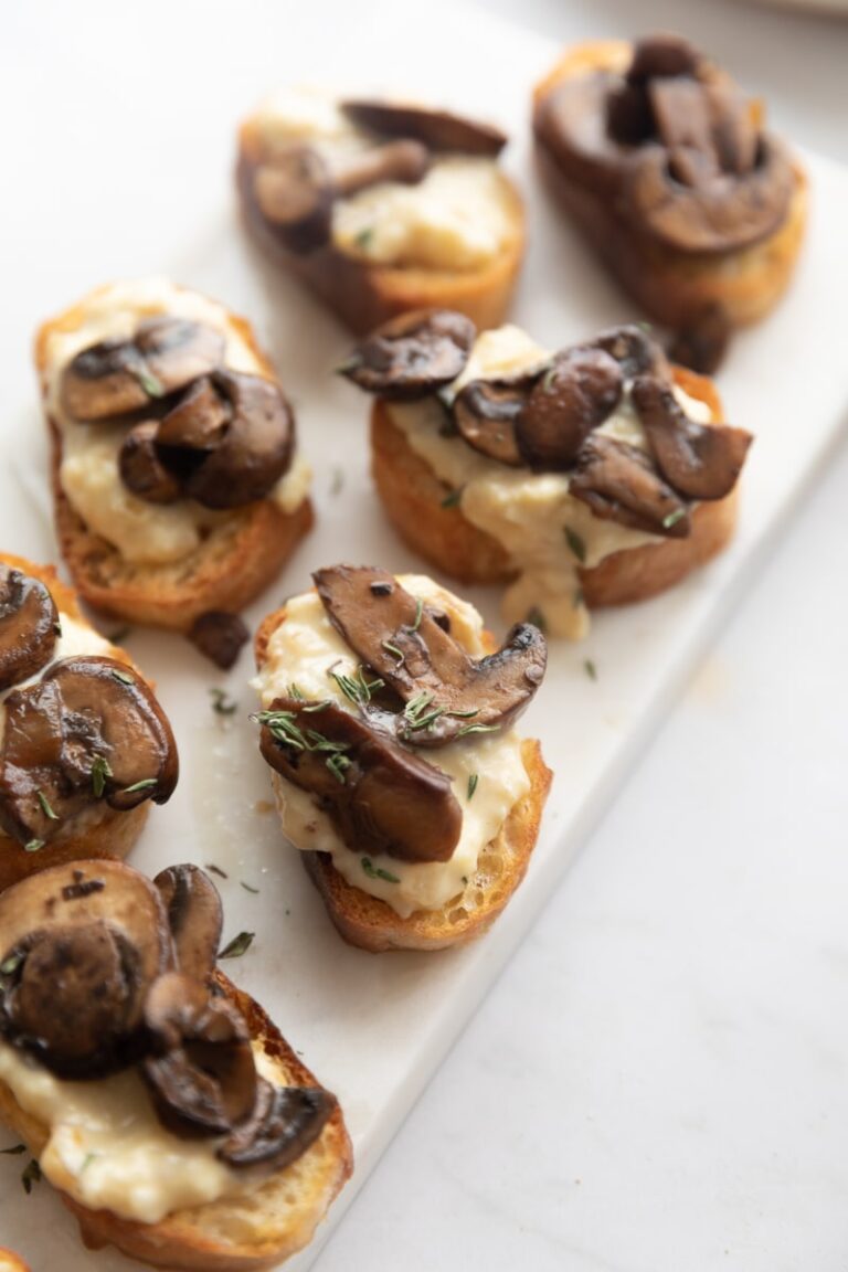 Creamy Parmesan Mushroom Toast - Delicious Appetizer!