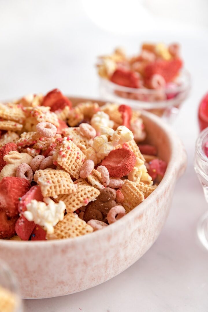 Pink Sweet and Salty Party Chex Mix