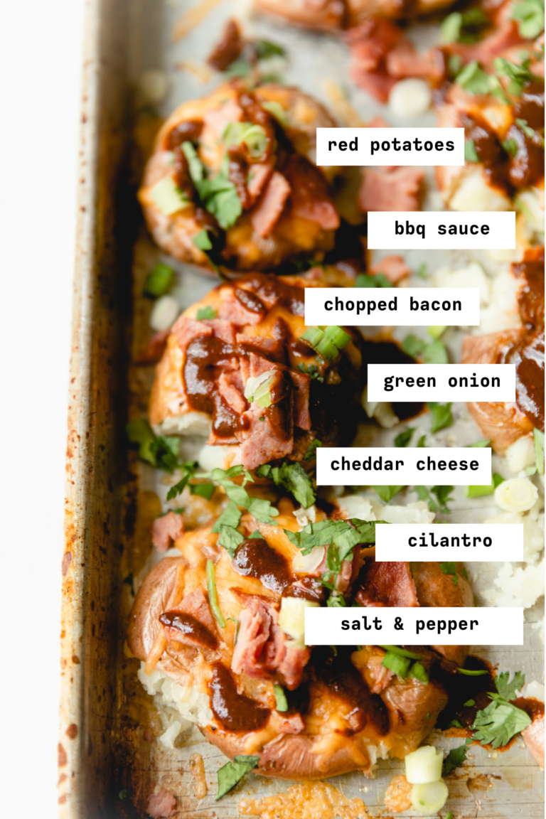 The BEST BBQ Smashed Red Potatoes - White Kitchen Red Wine