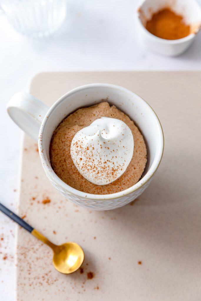 The Best Cinnamon Vanilla Protein Mug Cake Recipe Easy
