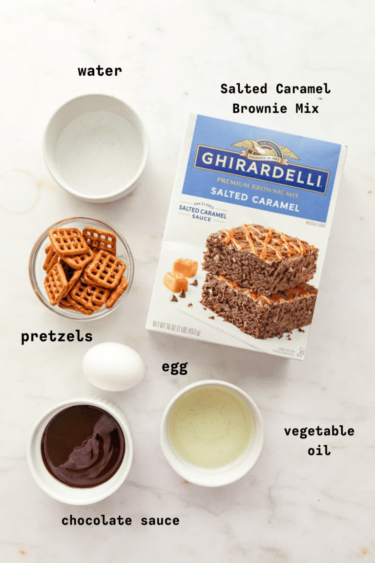 Pretzel & Caramel Sizzler Brownie Skillet - Easy Dessert!