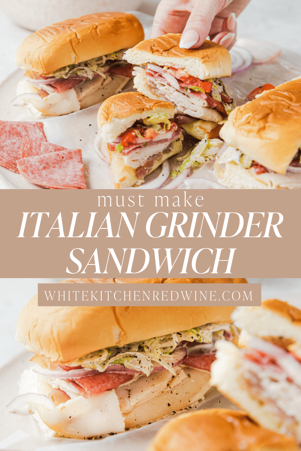 TikTok Italian Grinder Sandwich Recipe - White Kitchen Red Wine
