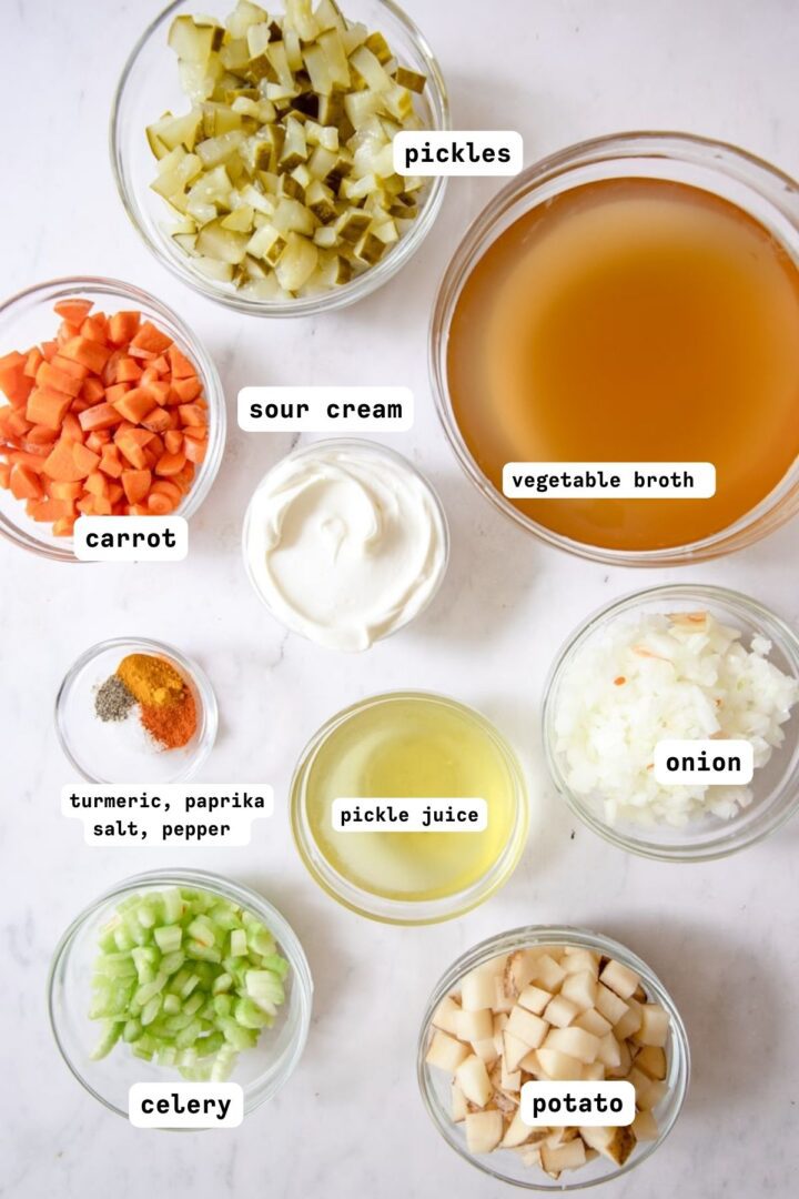 Polish Dill Pickle Soup - White Kitchen Red Wine