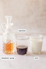 Copycat Starbucks Hazelnut Latte Recipe (Hot & Iced!) - White Kitchen Red Wine