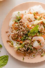 Shrimp Spring Roll Salad Recipe with Ginger Dressing - White Kitchen ...