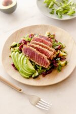 Seared Ahi Tuna Salad with Sesame Ginger Dressing - White Kitchen Red Wine